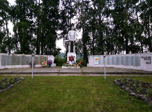 В честь односельчан, павших в годы Великой Отечественной войны 1941-1945 гг. (Kemerovo — Kuzbass Region, Izhmorskiy munitsipalny okrug, selo Svyatoslavka), anıt, heykel