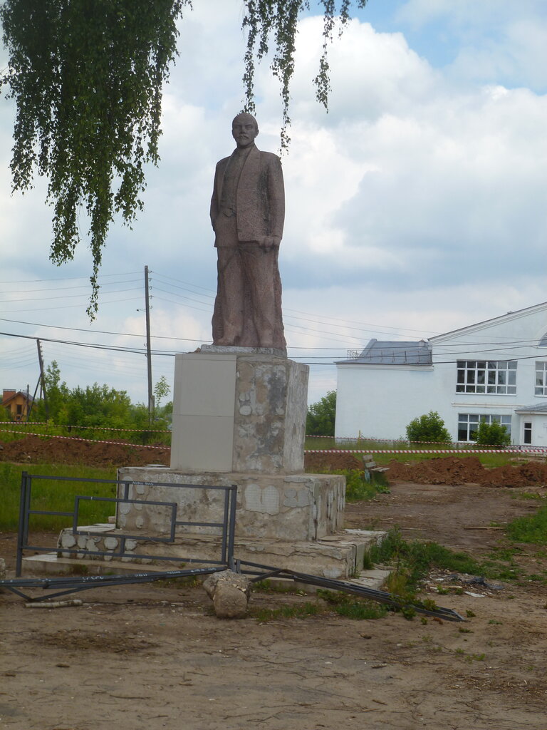 Anıt, heykel В.И. Ленин, Nijegorodskaya oblastı, foto