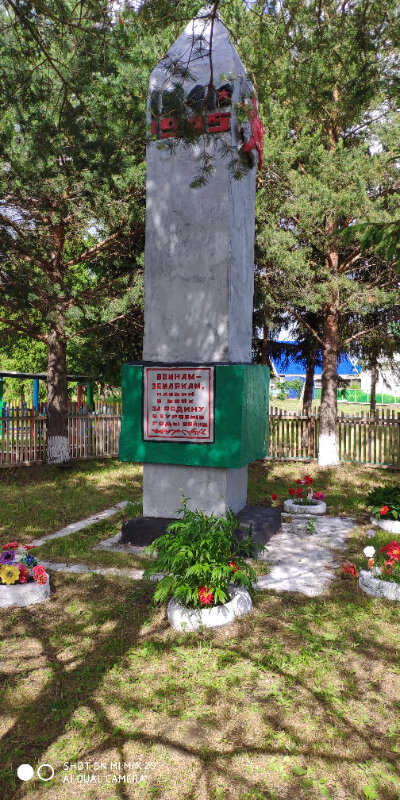 Anıt, heykel Обелиск погибшим в Великой Отечественной войне, Omskaya oblastı, foto