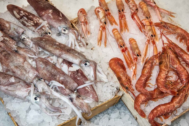 Balık çiftçiliği ve toptancıları Pescheria De Santis Angela, Roma, foto