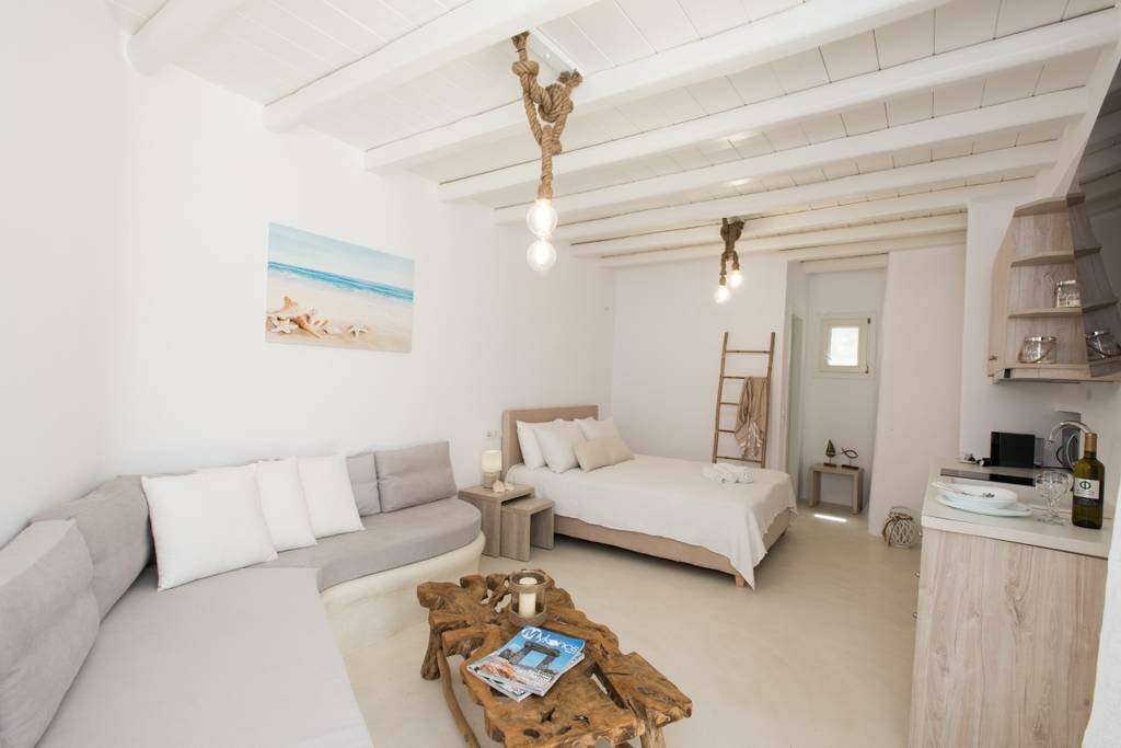 Otel Gorgeous Studio In Cycladic Architecture Overlooking The Aegean Apartments, Dünya, foto
