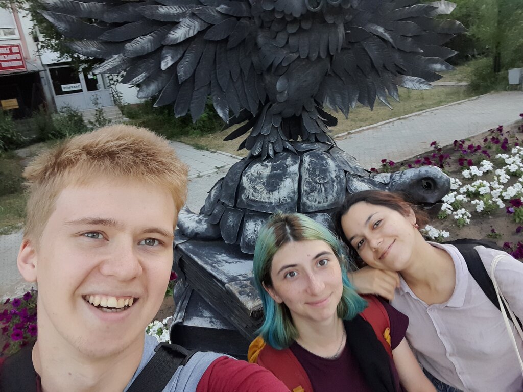 Park, sokak heykeli Сова и черепаха, Ulan‑Ude, foto
