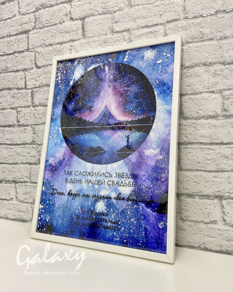 i̇ç dekorasyon ürünleri Galaxy Map of the starry sky, Moskova, foto