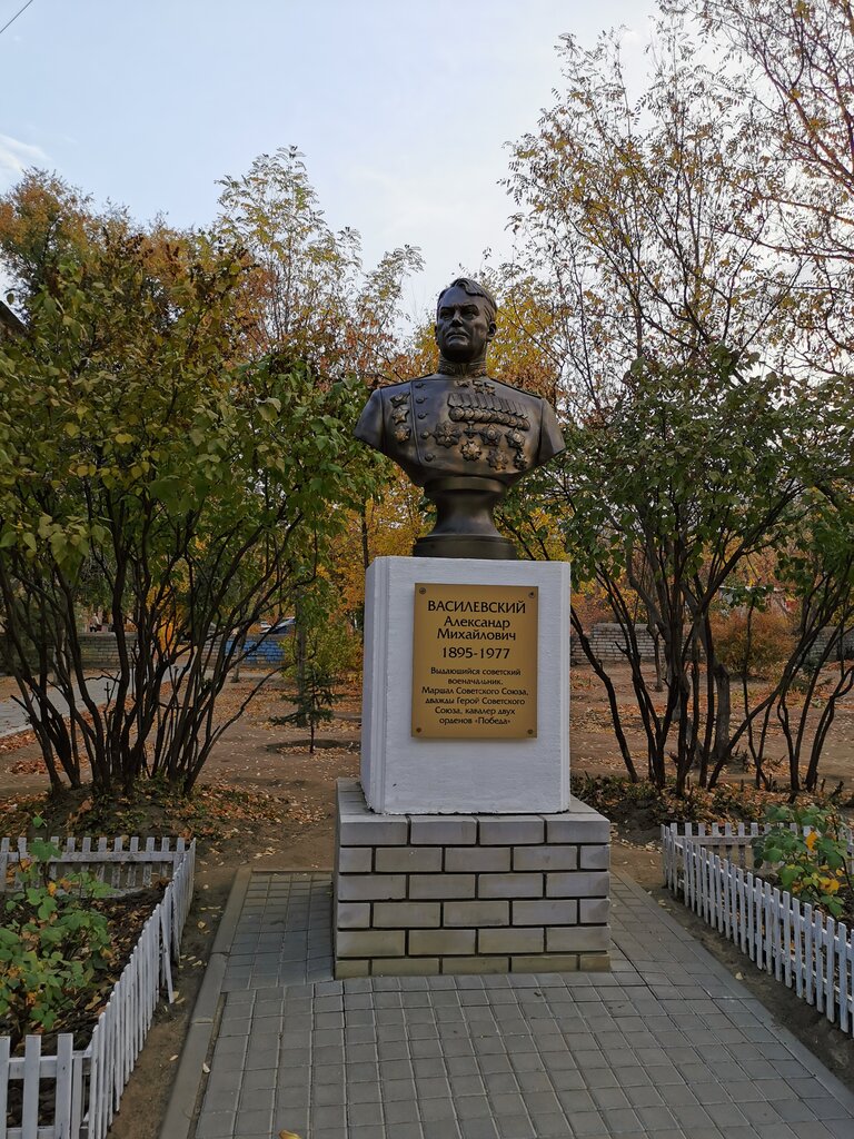 Anıt, heykel А.М. Василевский, Volgograd, foto