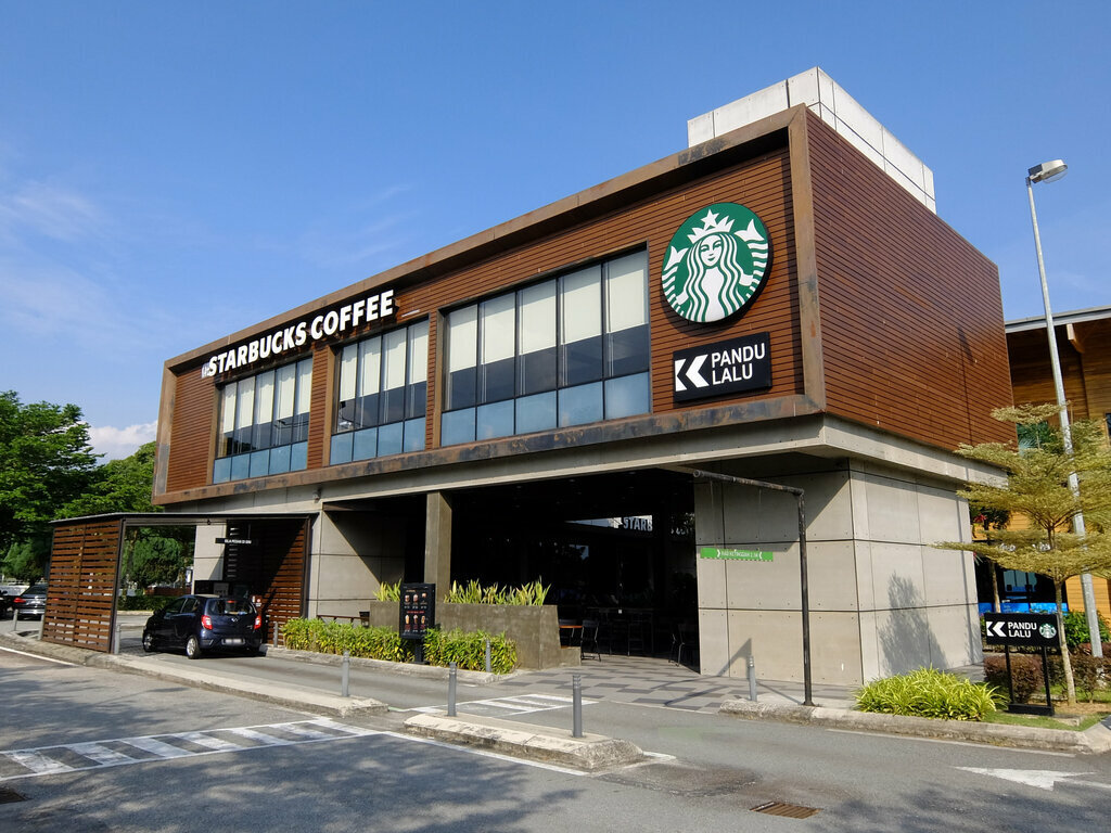 Kahve dükkanları Starbucks, Moskova, foto