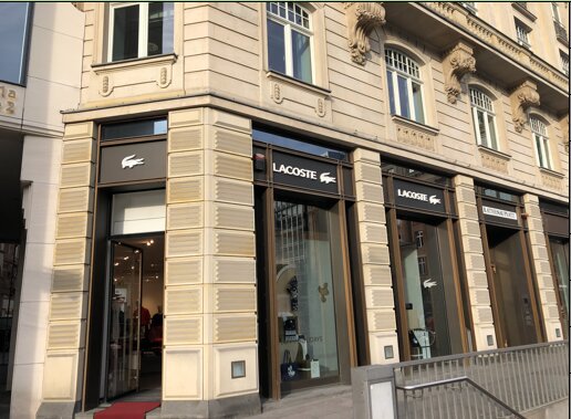 Giyim mağazası Lacoste, Frankfurt am Main, foto