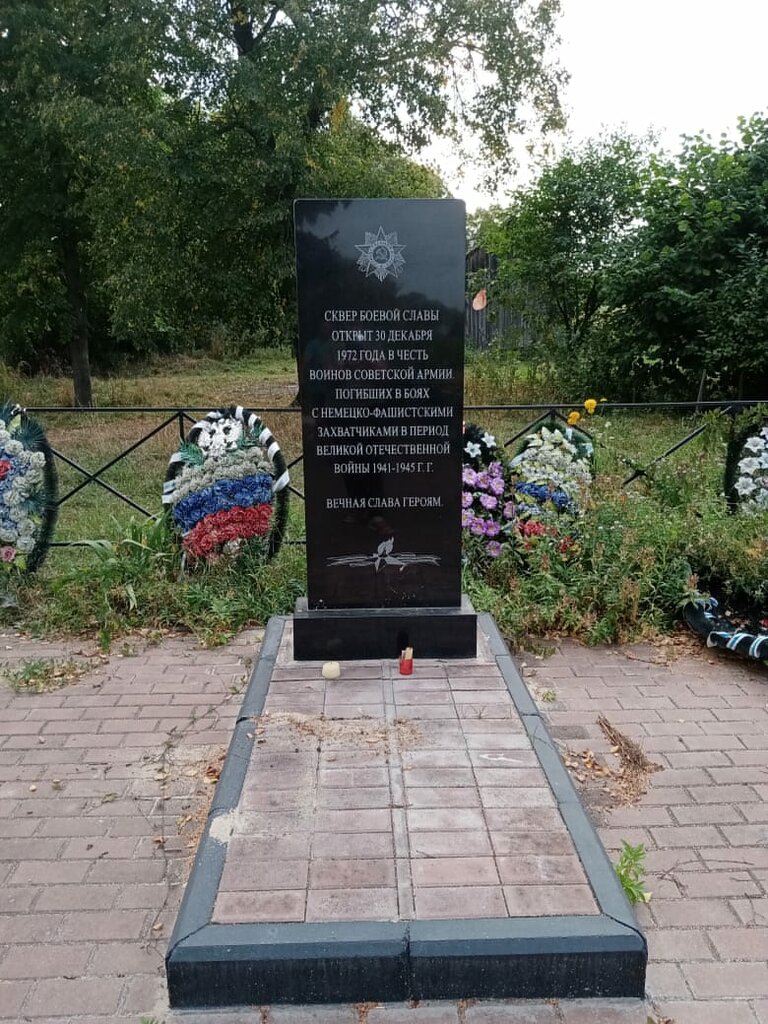 Anıt, heykel Стела воинской славы, Brianskaya oblastı, foto