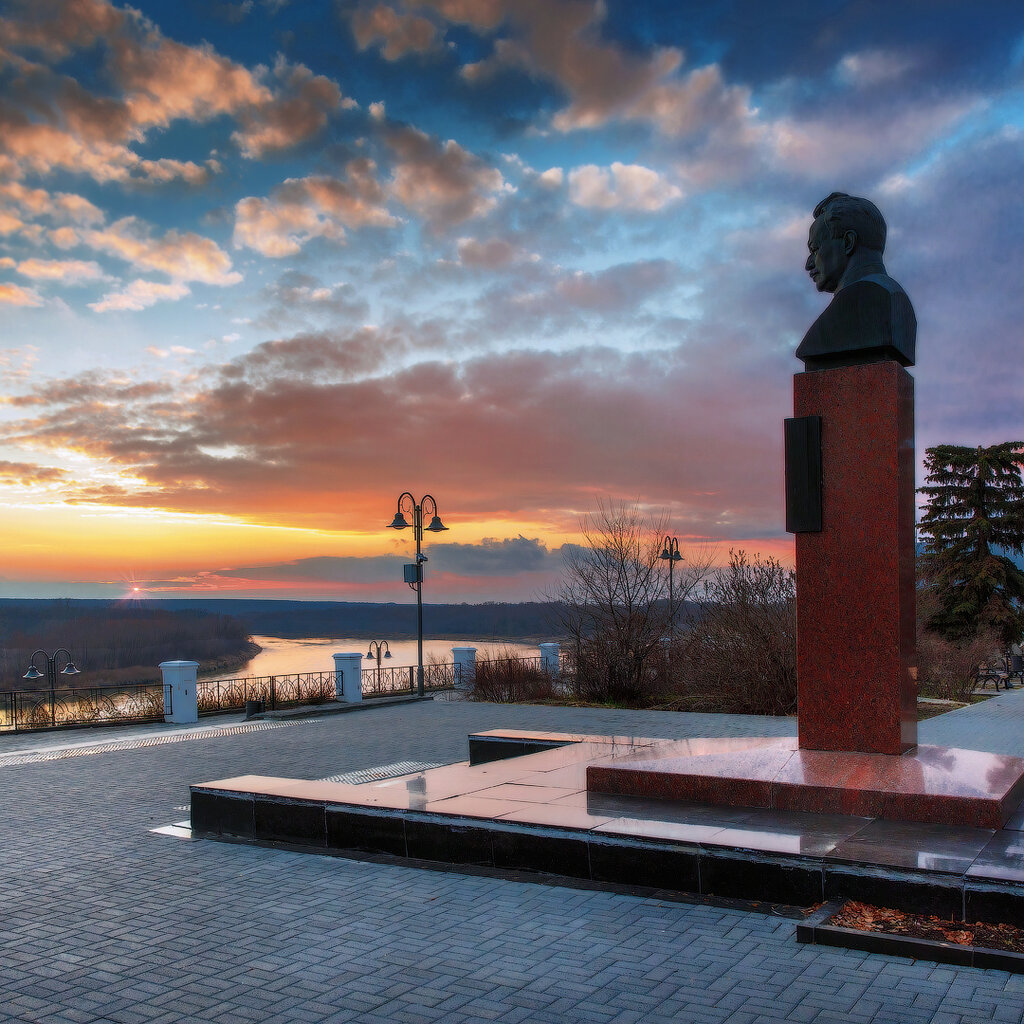 Anıt, heykel М.А. Шолохов, Rostovskaya oblastı, foto