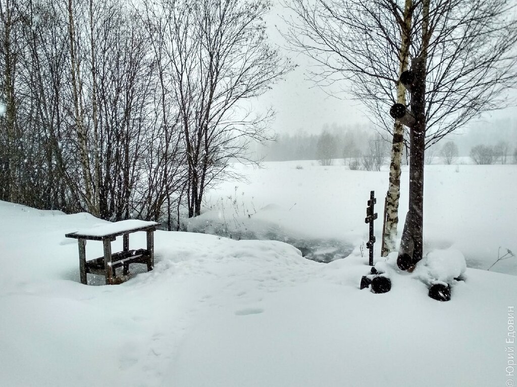 Pınar, çay Spring, stream, Arhangelskaya oblastı, foto