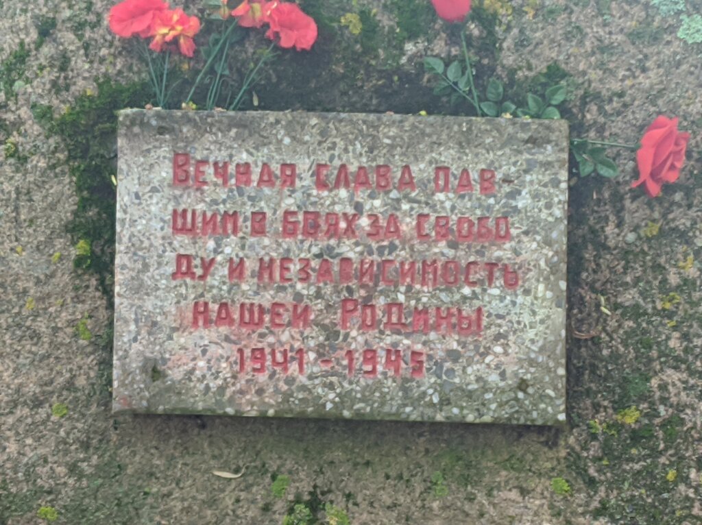 Anıt, heykel Обелиск Памяти, Gdov, foto