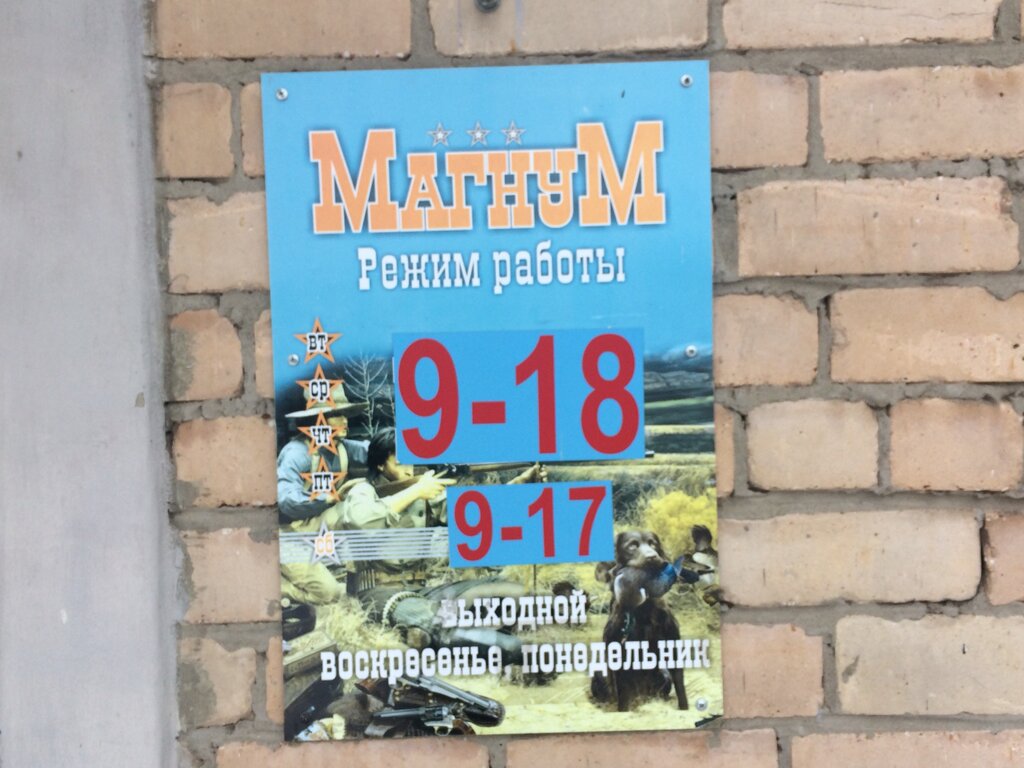 Silah ve koruma ürünleri Магнум, Kıştım, foto