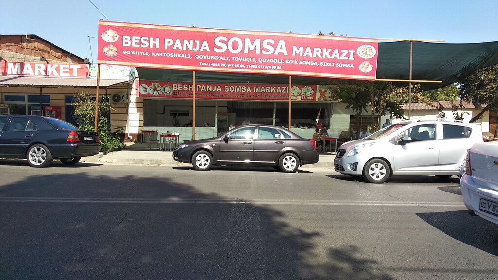 Kafe Besh panja somsa markazi, Taşkent, foto