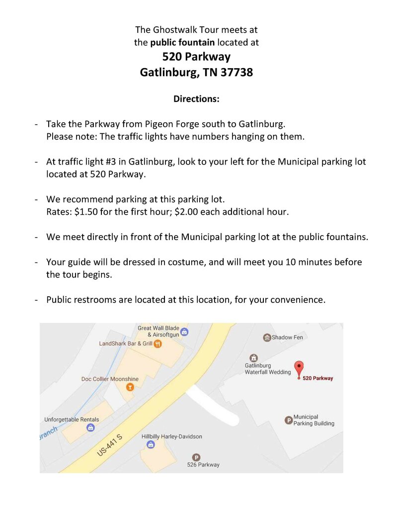 Lunapark Ghost Walk of Gatlinburg, Tennessee Eyaleti, foto