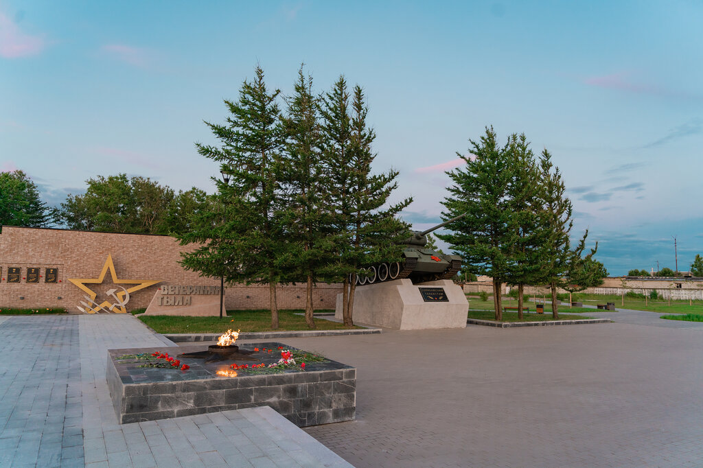 Anıt, heykel Вечный огонь и мемориал Великой Отечественной войны, Solikamsk, foto