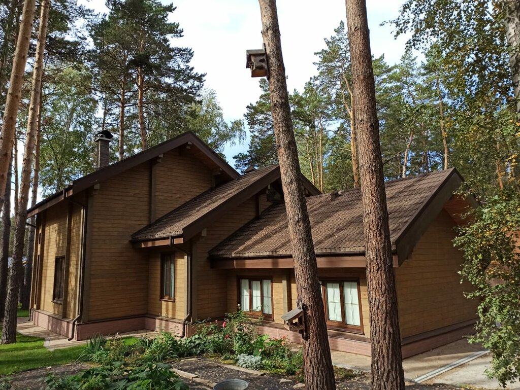 Çatı ve çatı materyalleri Pkksib, Novosibirsk, foto