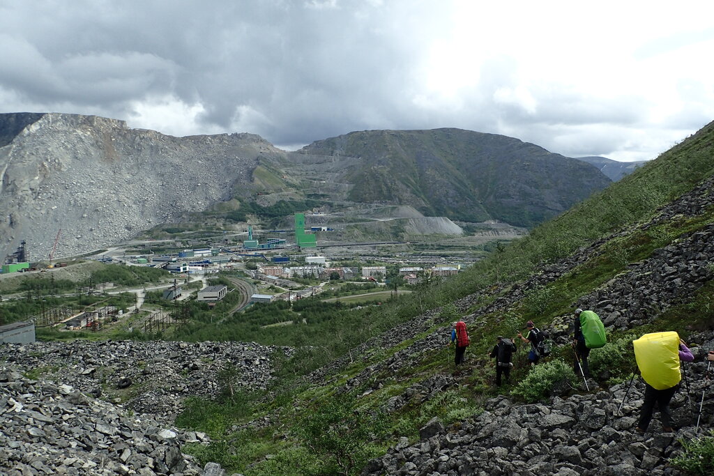 Dağ geçidi Pass Vortkeuayv 750 meters, Murmanskaya oblastı, foto
