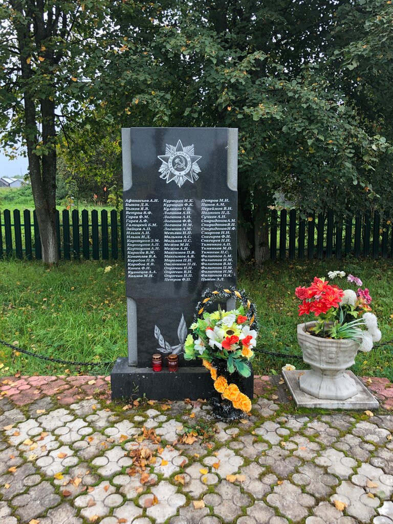 Anıt, heykel Землякам, погибшим в годы Великой Отечественной войны, İvanovskaya oblastı, foto