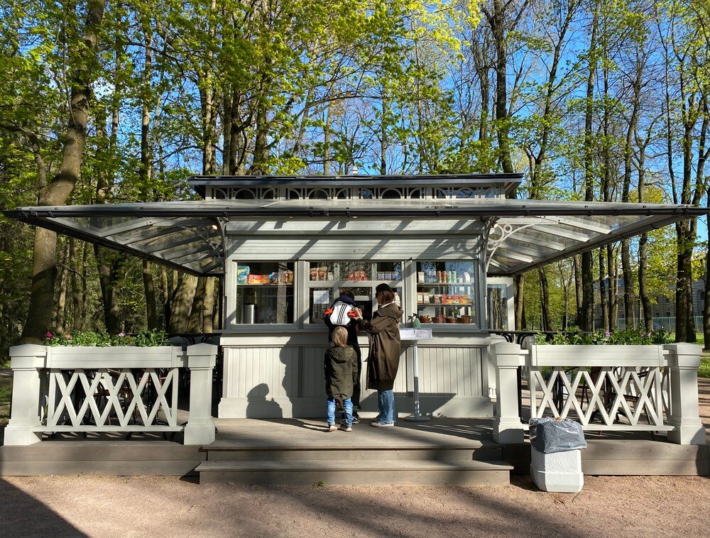 Kafe Кафе в Липовом саду, Gatchina, foto