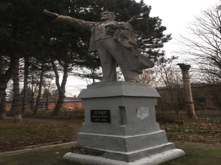 Anıt, heykel В.И. Ленин, Krasnodarski krayı, foto