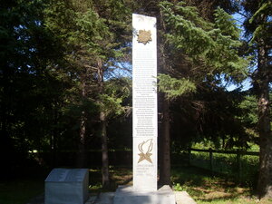 Обелиск погибшим односельчанам в годы Великой Отечественной войны 1941-1945 гг. (Lesnaya ulitsa No:17А, selo Dada), anıt, heykel  Habarovski krayından