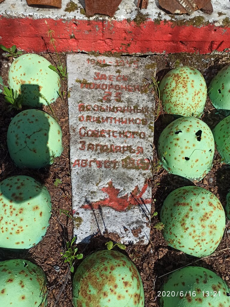 Anıt, heykel Братская могила 25-и неизвестных советских воинов, Murmanskaya oblastı, foto