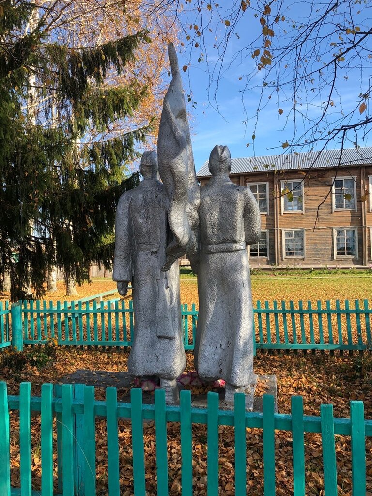 Anıt, heykel Воинам-землякам, павшим в Великой Отечественной войне, Komi, foto