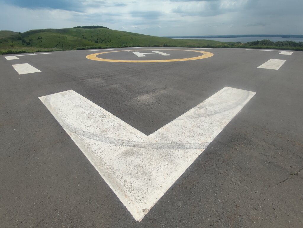 Helikopter pisti Helipad, Tataristan, foto