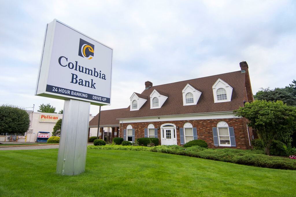 ATM'ler Columbia Bank, New Jersey Eyaleti, foto