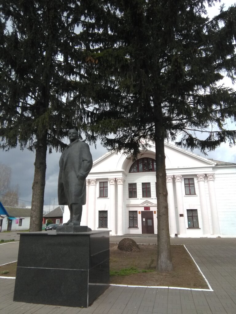 Anıt, heykel В.И. Ленин, Klimavichy, foto