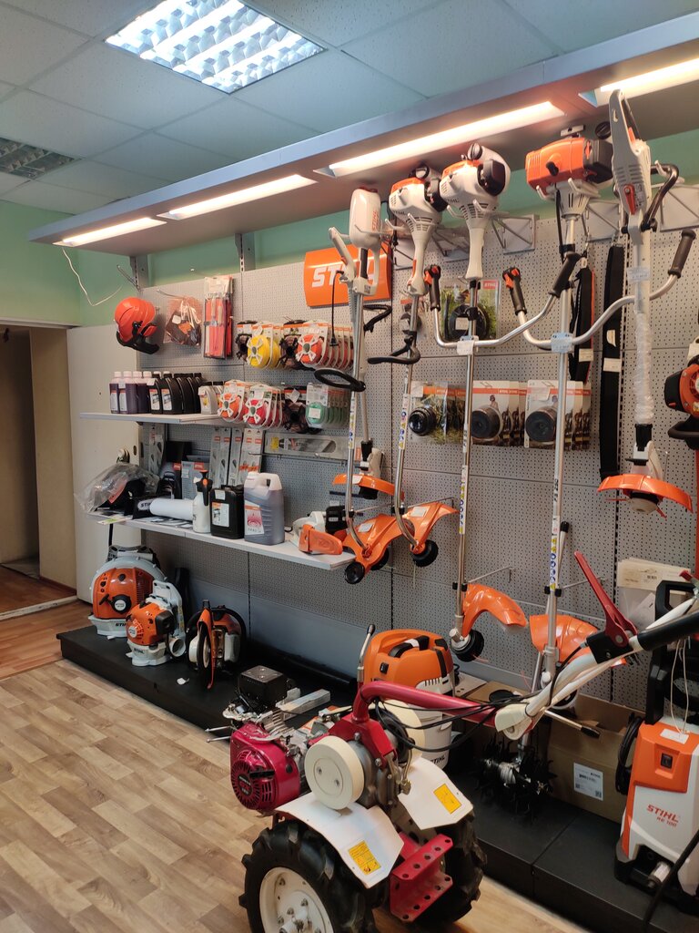 Elektrik ve benzinle çalışan aletler STIHL Энергия, Kalujskaya oblastı, foto