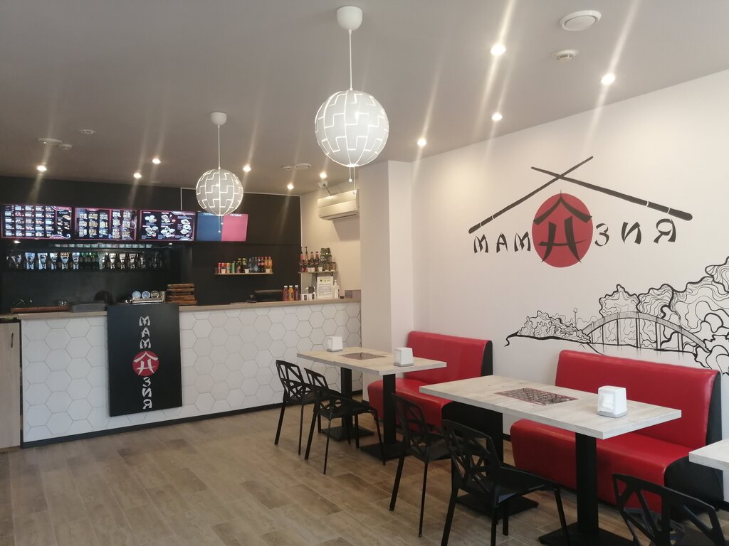 Suşi restoranı Mamasia, Moskova, foto