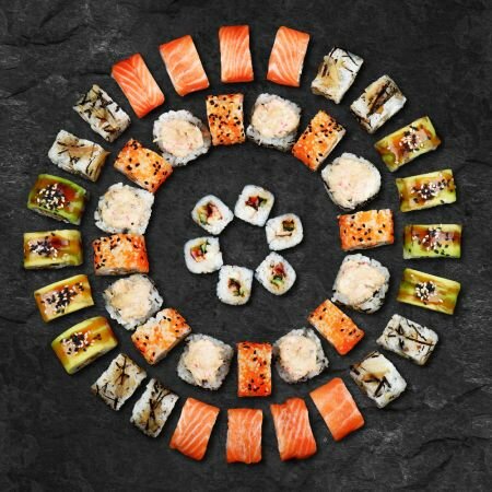 Suşi restoranı DoDy Sushi and Pizza, Moskova, foto