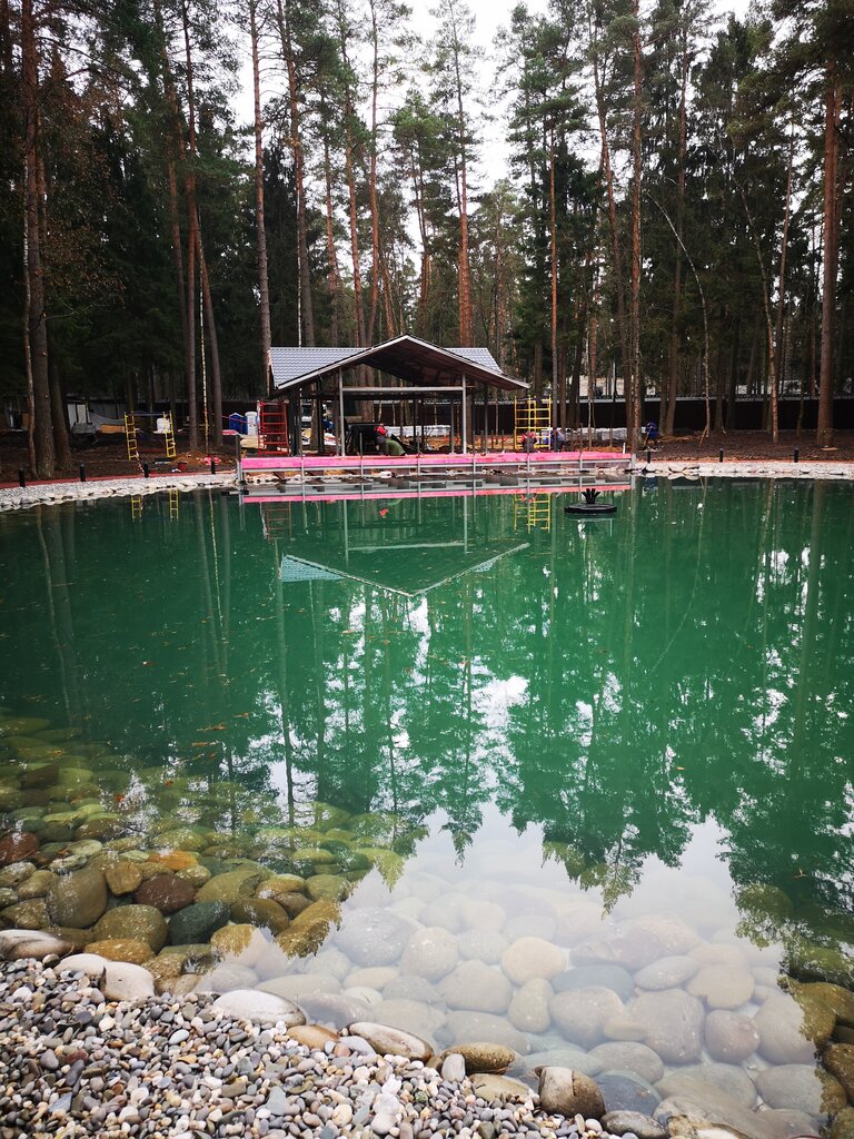 Peyzaj tasarımı Akvagarden, Moskova, foto