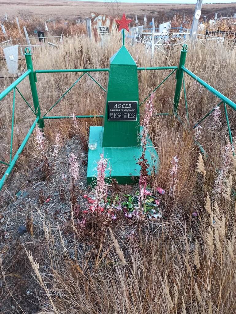 Anıt, heykel Василий Григорьевич Лосев, Chukotka Özerk Bölgesi, foto