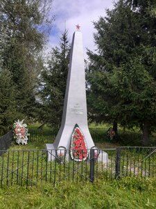 Обелиск в честь погибших односельчан (Smolensk Region, Sychyovskiy munitsipalny okrug, derevnya Sereda), anıt, heykel  Smolenskaya oblastından