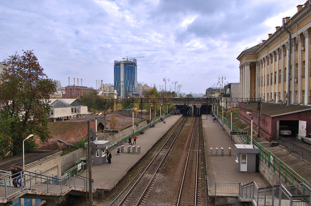 Tren istasyonu Pivnichna Station, Kiev, foto
