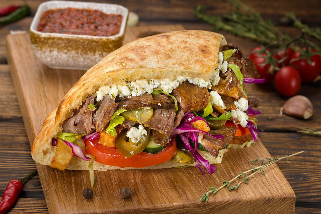 Fast food Istanbul kebab, Moskova, foto