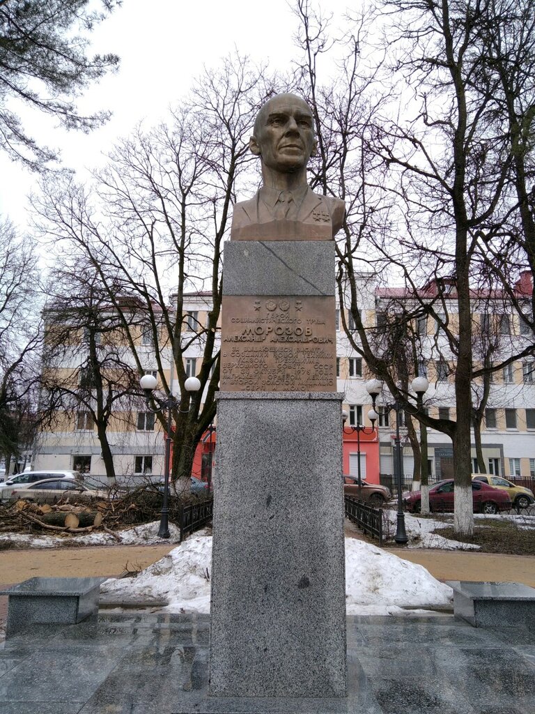 Anıt, heykel Памятник Морозов А. А., Briansk, foto