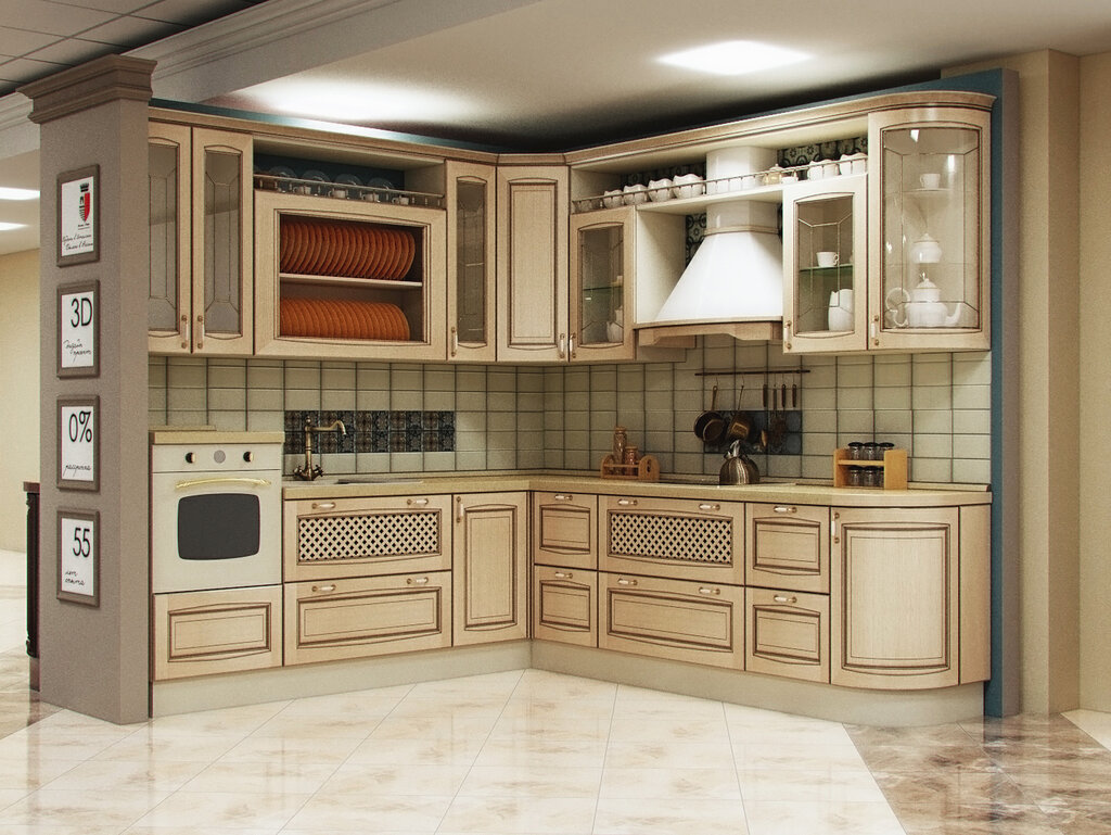 Mutfak mobilyaları Kitchens Anons, Moskova, foto