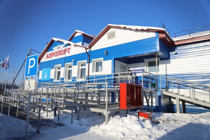 Havaalanları Verkhnevilyuysk Airport, Saha Cumhuriyeti (Yakutistan), foto