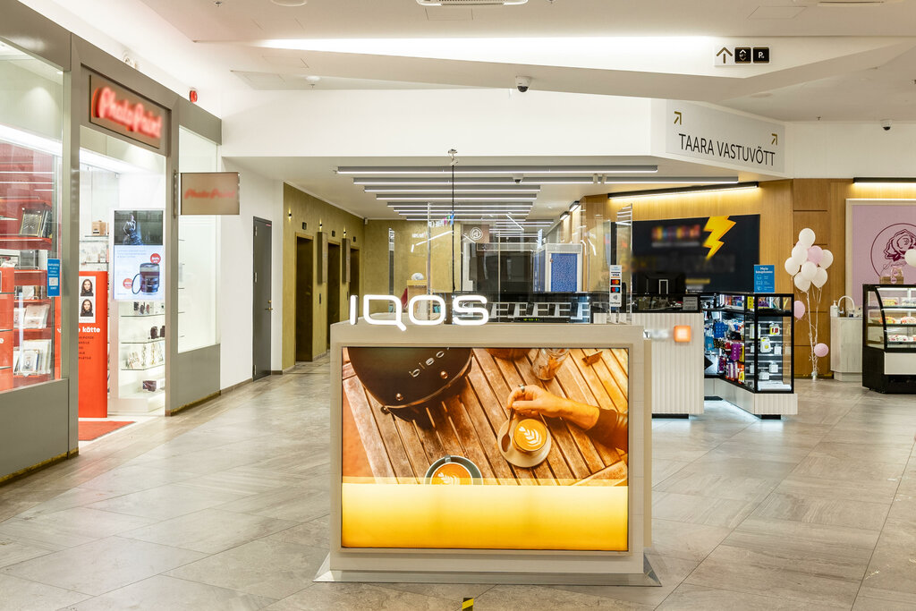 Tütün, sigara mağazaları Iqos Pop-up, Tartu, foto