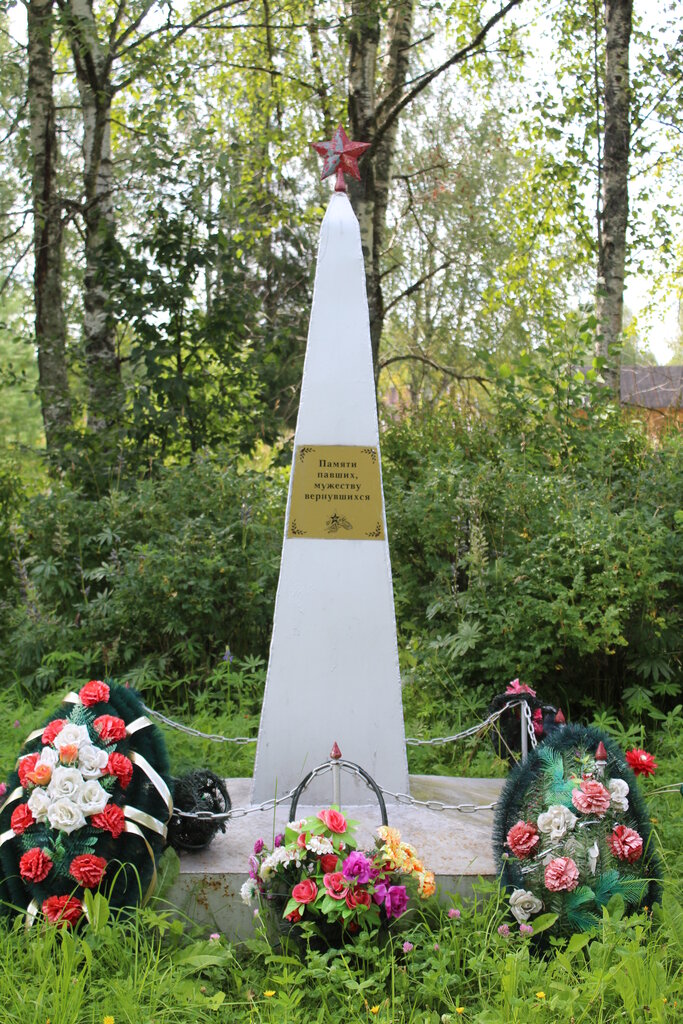 Anıt, heykel Обелиск павшим воинам Великой Отечественной войны, Kostromskaya oblastı, foto