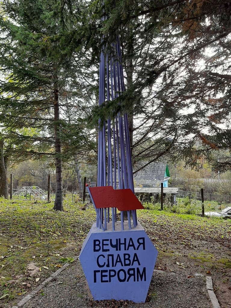 Anıt, heykel Обелиск Вечная память героям 1941-45 гг., Habarovski krayı, foto