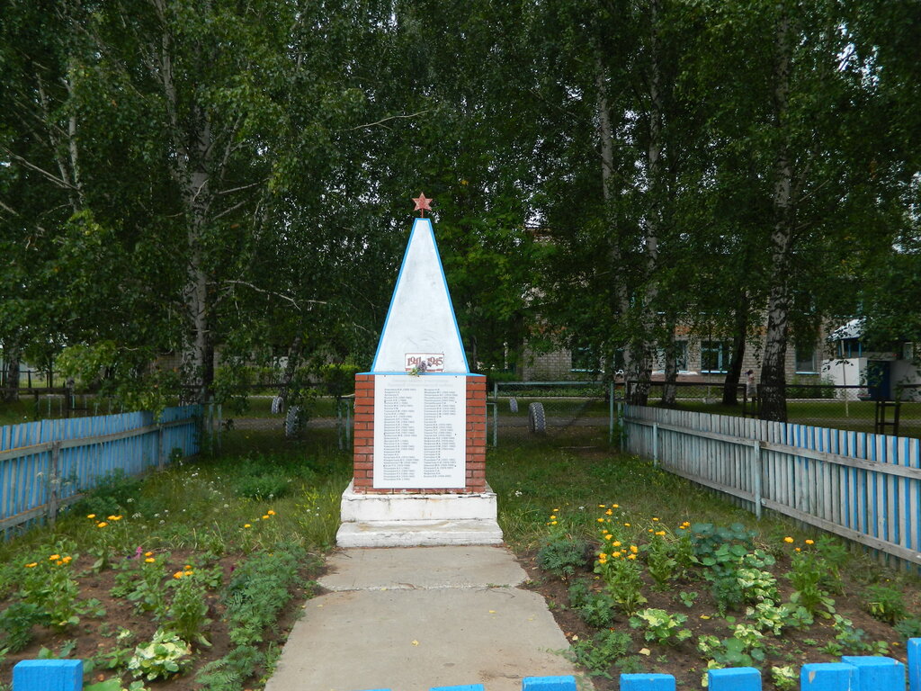 Anıt, heykel Обелиск землякам, погибшим в годы Великой Отечественной войны, Udmurtiya, foto