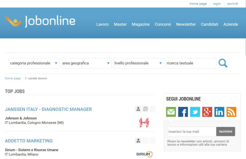 Yayınevleri, yayıncılar Jobonline. IT – Medialabor S. R. L., Trieste, foto