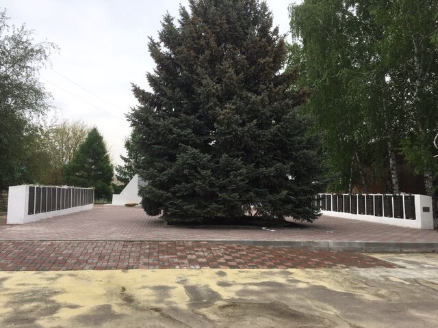 Anıt, heykel Мемориал павшим воинам в х. Мещеряковский, Rostovskaya oblastı, foto