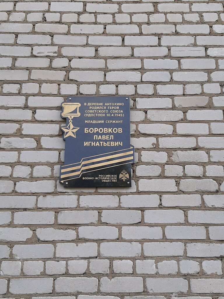 Anıt levhası, anıt taş Боровкову Павлу Игнатьевичу, Dvina, foto