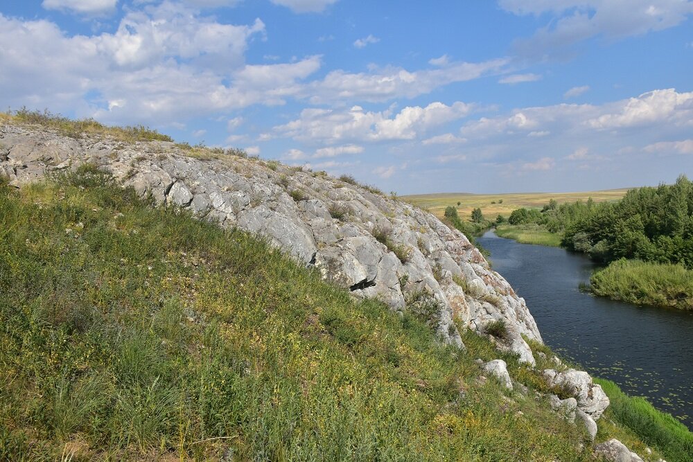 Doğa Ащельсайские красный и белый утесы, Orenburgskaya oblastı, foto