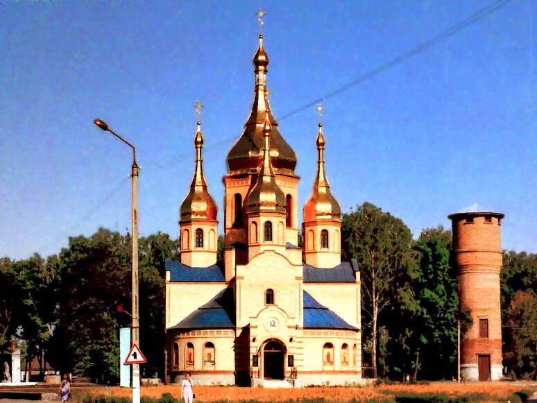 Ortodoks kiliseleri Преображенский храм, Sumi Bölgesi, foto