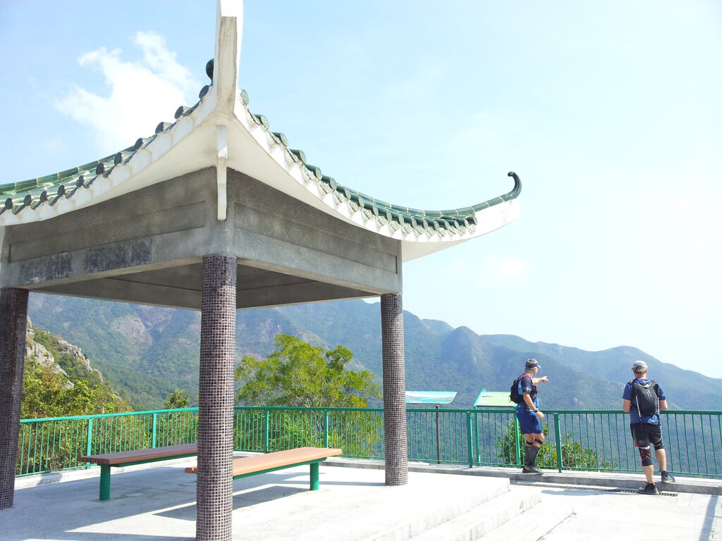 Seyir terası Shek Pik Viewing Point, Hong Kong, foto